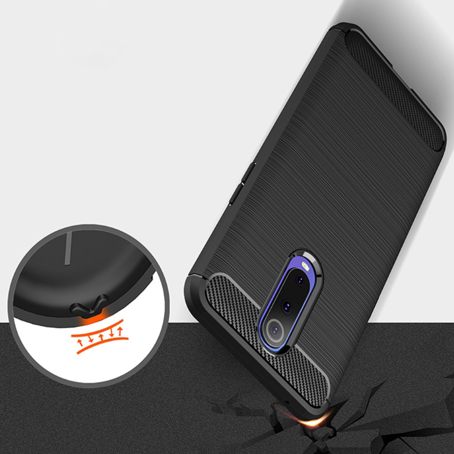 Flexi Slim Carbon Fibre Case for Oppo R17 Pro (Black)